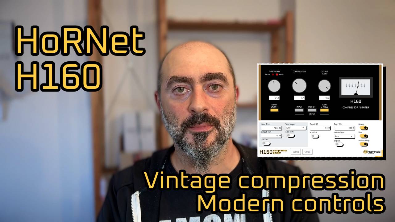 H160 - Vintage Compressor with Modern Features - HoRNet Plugins