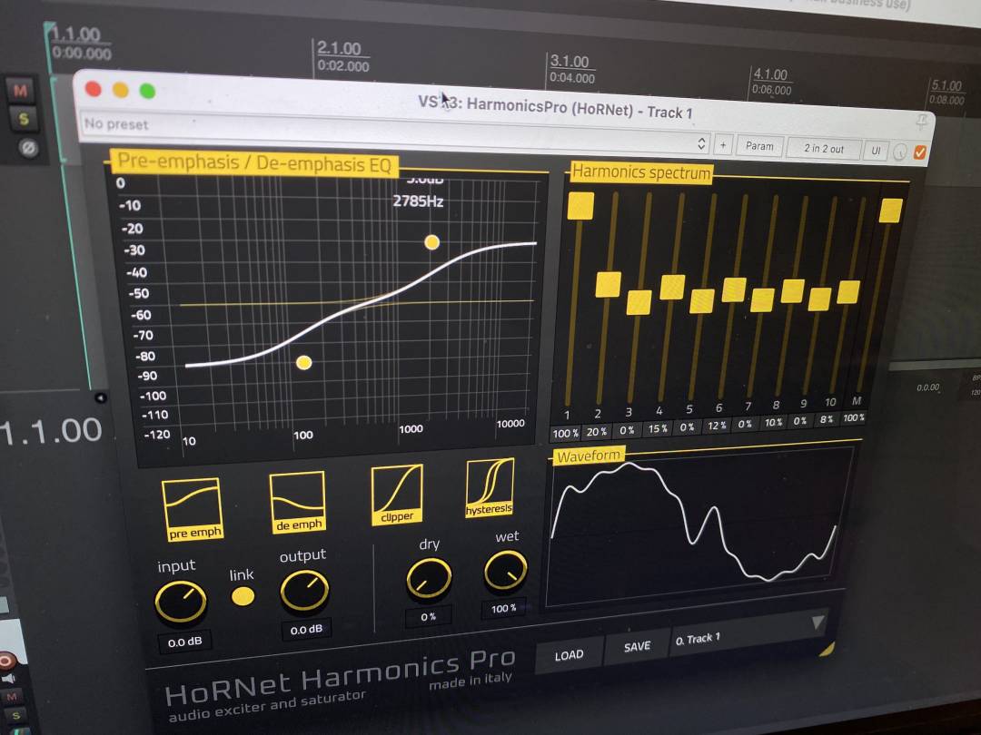 HoRNet Harmonics Pro - complex exciter released- HoRNet Plugins