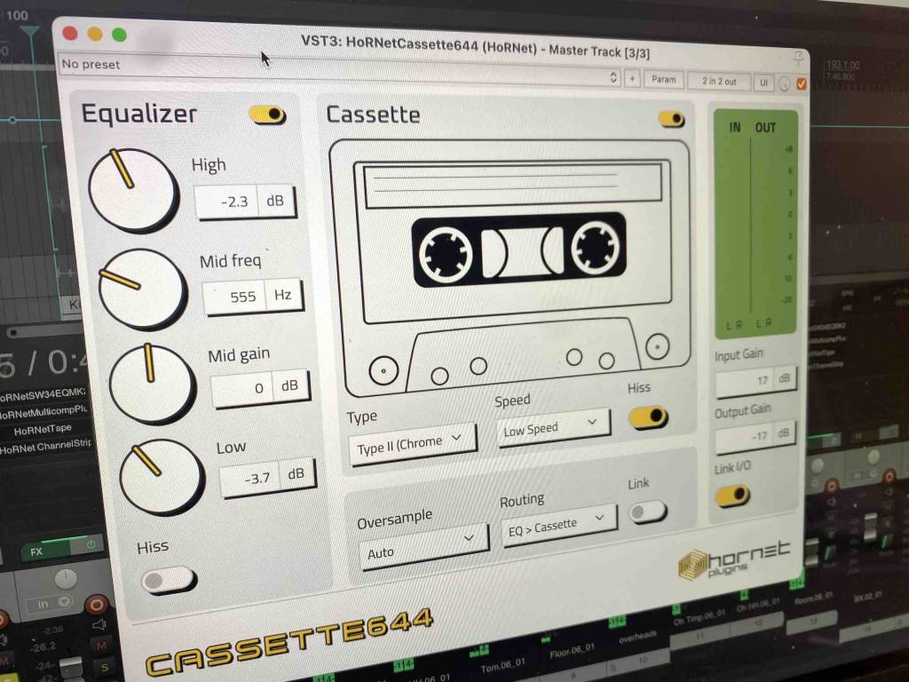 HoRNet releases Cassette644 , 4 track studio - HoRNet Plugins
