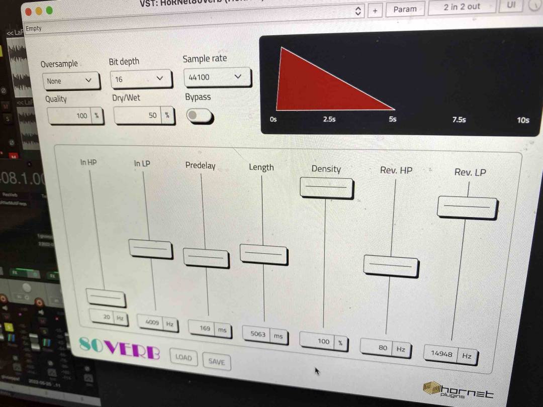 HoRNet releases 80Verb, algorithmic reverb plugin - HoRNet Plugins