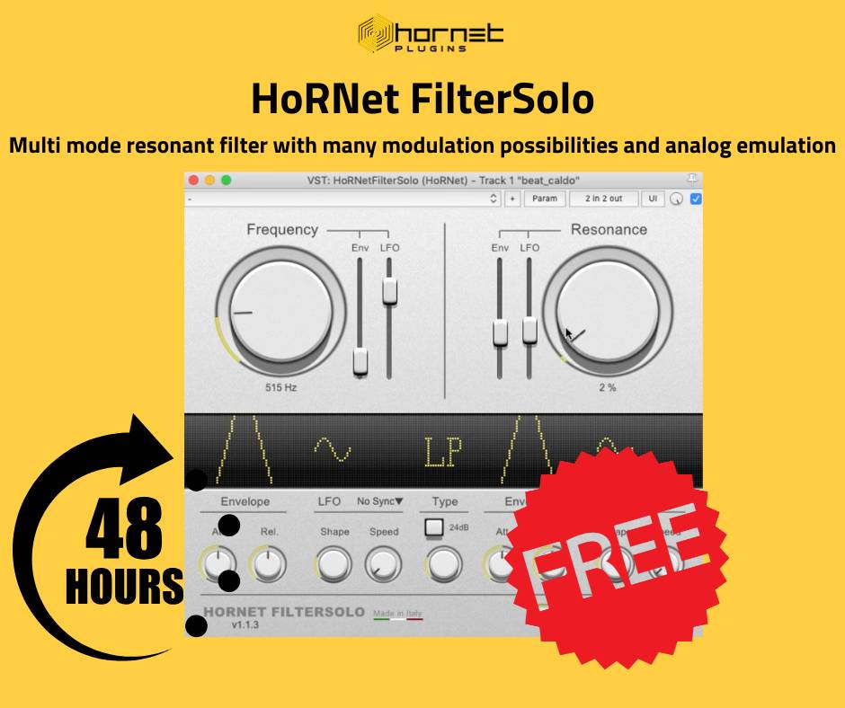 FilterSolo completely free - HoRNet Plugins Forum - KVR Audio